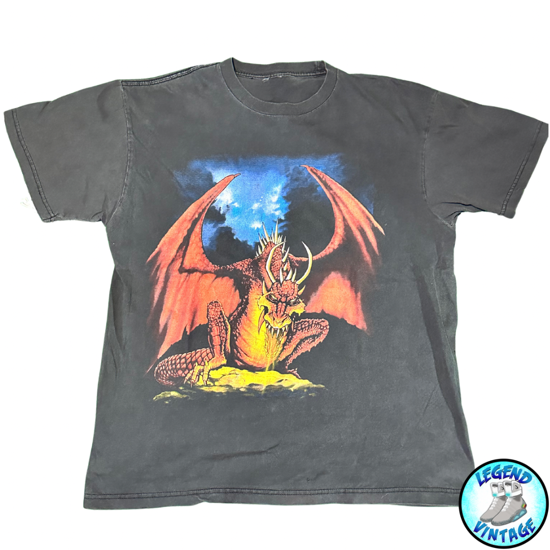 Fire Red Dragon T-shirt – Legend Vintage